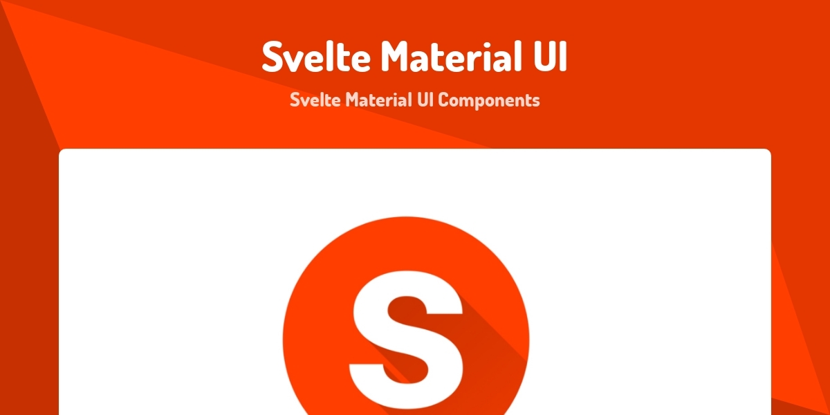 Svelte Material Ui Svelte Material Ui Components Made With Svelte